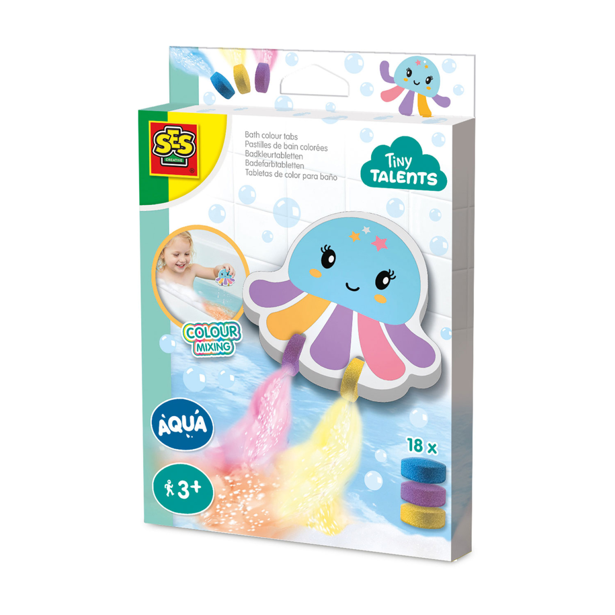 SES Creative - Badeleg - Blæksprutte med badfarver - Badetid - ROOM2PLAY®